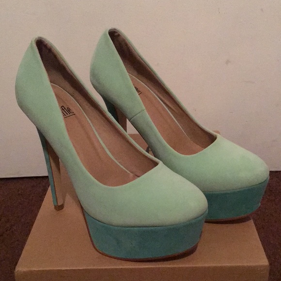 truffle | Shoes | Truffle Colorblock Platform Heels | Poshmark